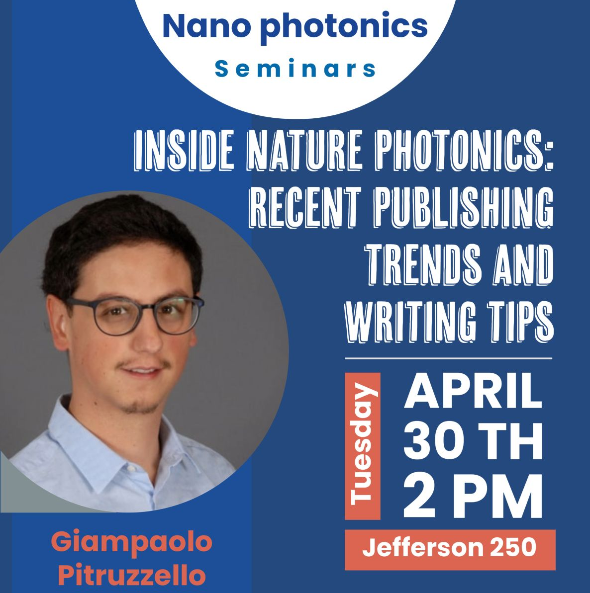 Dr. Giampaolo Pitruzzello has visited our lab and given talk at Harvard ...